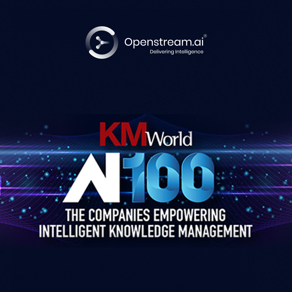 Openstream Named AI Trailblazer on 2025 KMWorld AI 100 | Openstream.ai